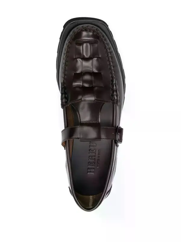 Hereu Soller Interwoven-design Leather Loafers