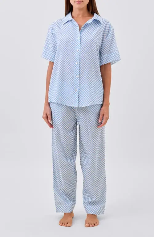 PAPINELLE Anais Cotton Blend Pajamas - Clear Sky