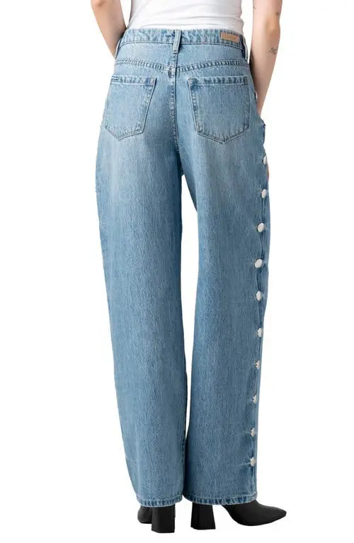 Blanknyc Franklin Studded Barrel Leg Jeans