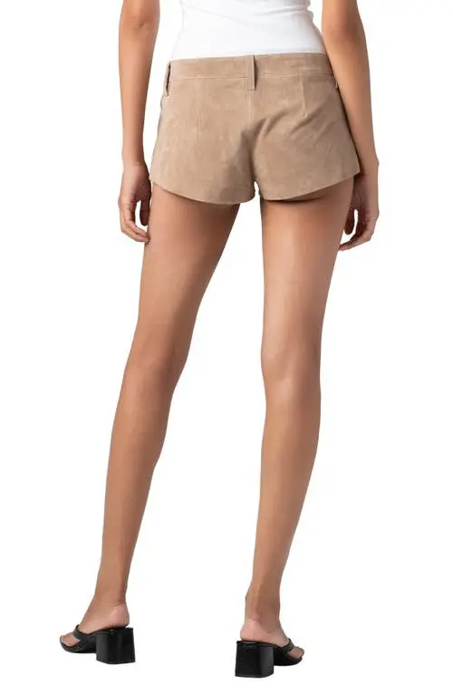 Blanknyc Low Rise Suede Micro Shorts