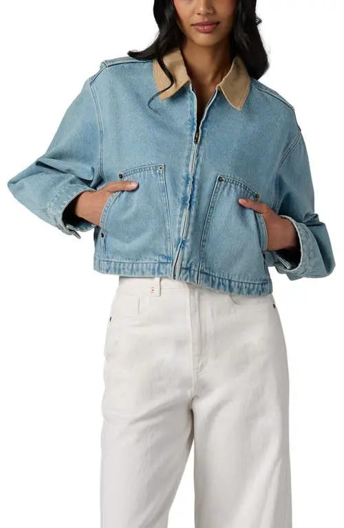 Blanknyc Denim Crop Chore Jacket