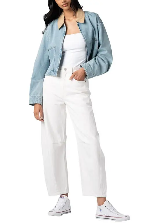 Blanknyc Denim Crop Chore Jacket