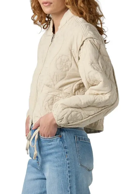 Blanknyc Floral Quilted Bomber Jacket