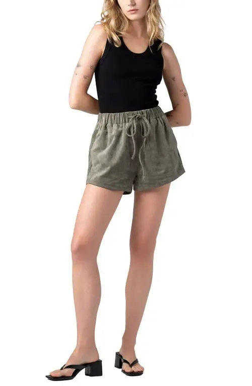 Blanknyc Faux Suede Drawstring Shorts