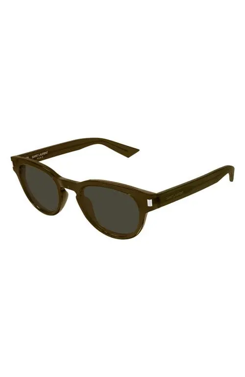 Saint Laurent 48mm Round Frame Sunglasses