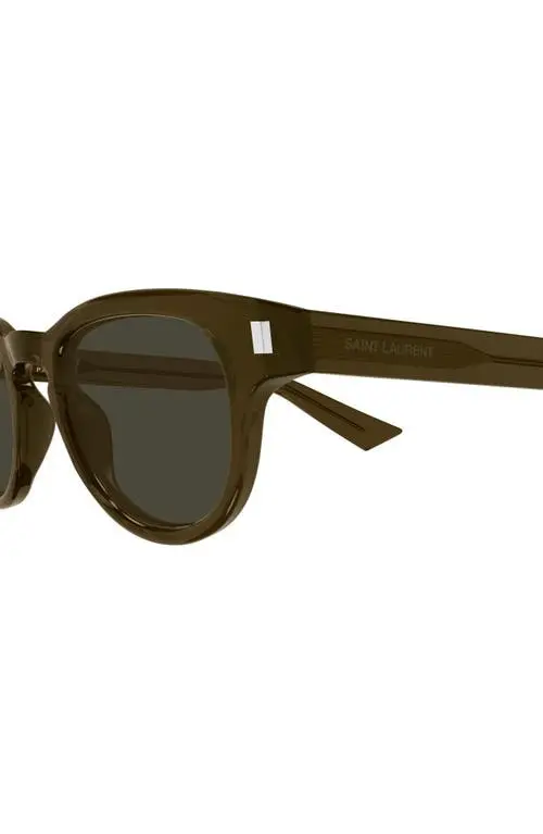 Saint Laurent 48mm Round Frame Sunglasses
