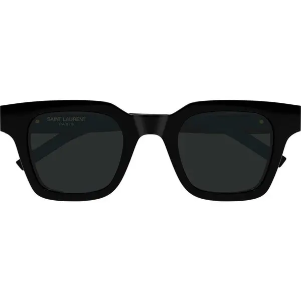 Saint Laurent 47mm Rectangular Sunglasses - Black