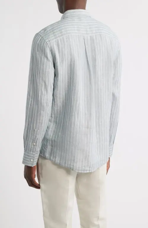 Nordstrom Pinstripe Linen Button-up Shirt