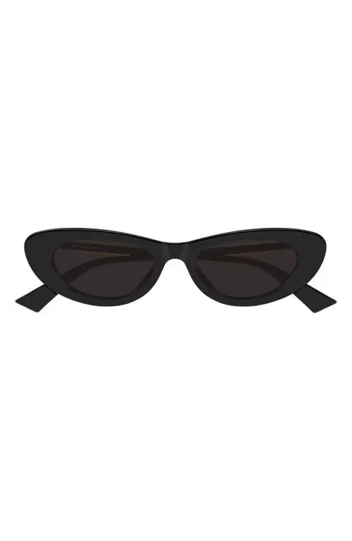 Bottega Veneta 51mm Cat Eye Sunglasses - Black