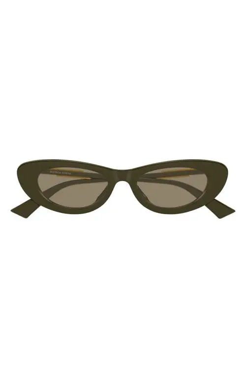 Bottega Veneta 51mm Cat Eye Sunglasses - Green