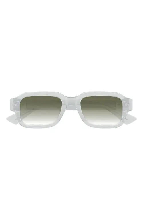 Bottega Veneta 51mm Rectangular Sunglasses - Grey