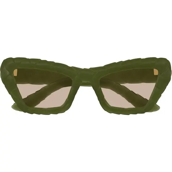 Bottega Veneta 56mm Cat Eye Sunglasses - Green