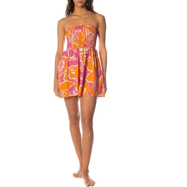 MAAJI Strapless Cover-up Romper - Open Purple