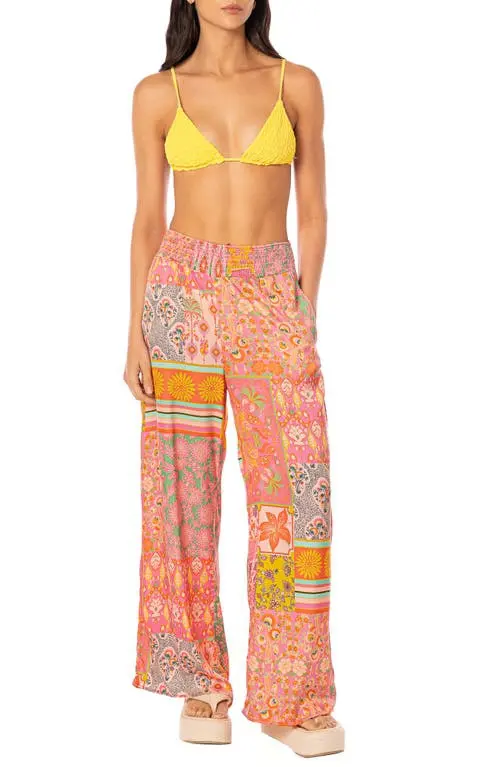 MAAJI Boho Damask Marsala Cover-up Pants