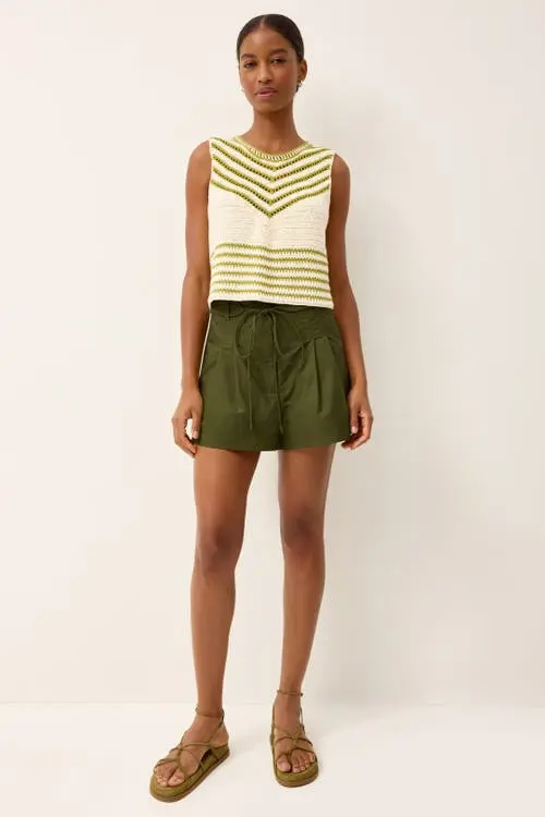 MARIE OLIVER Cass Crochet Top - Spinnaker