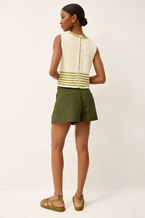 MARIE OLIVER Cass Crochet Top - Spinnaker