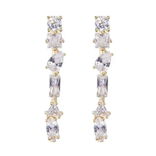 NICKHO REY Julie M Drop Earrings - White/gold