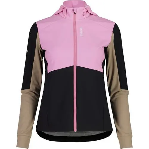 MALOJA Nesham Nordic Hybrid Softshell Jacket - Deep Black Multi