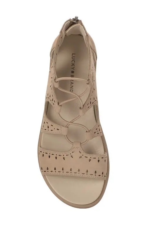 Lucky Brand Strappy Gladiator Sandals - Dusty Sand