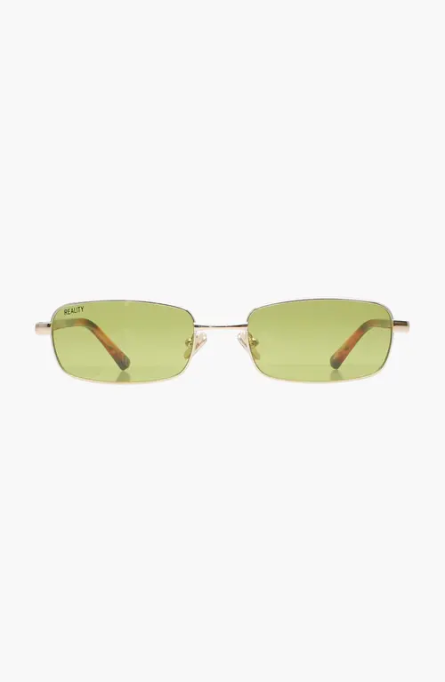 REALITY EYEWEAR Vibes Town Sunglasses - Gold Olive
