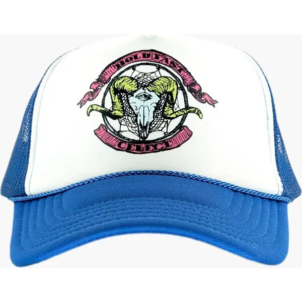 THE CELECT Color Blocked Trucker Cap - Blue
