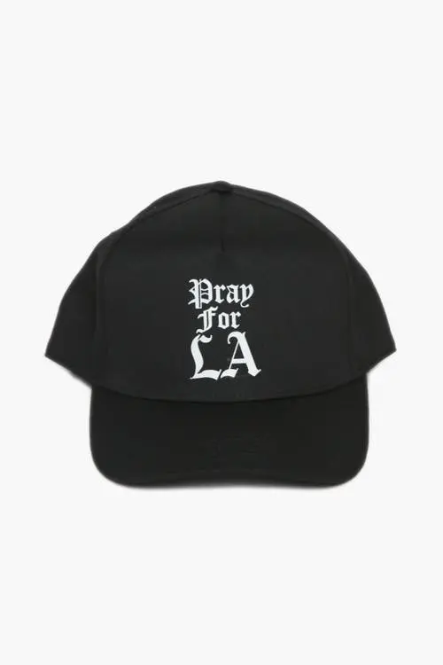THE CELECT Pray For La Mid Profile Cap - Black