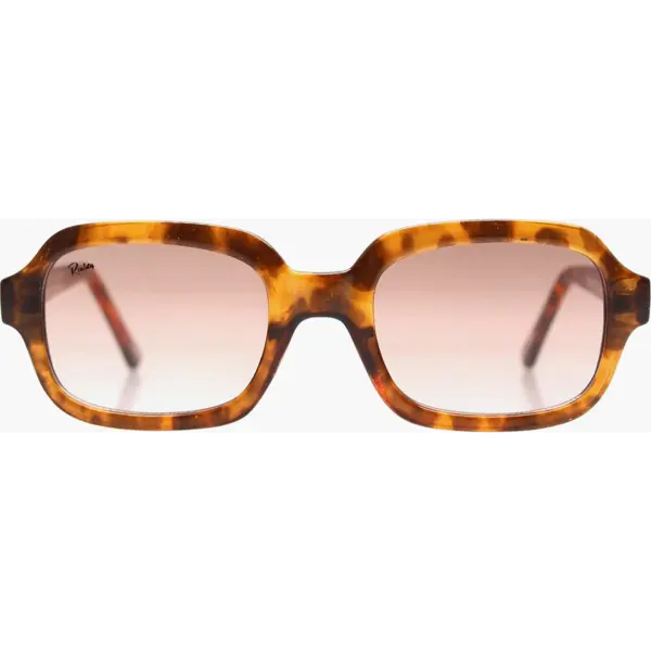 REALITY EYEWEAR Beatnik Square Frame Sunglasses - Turtle