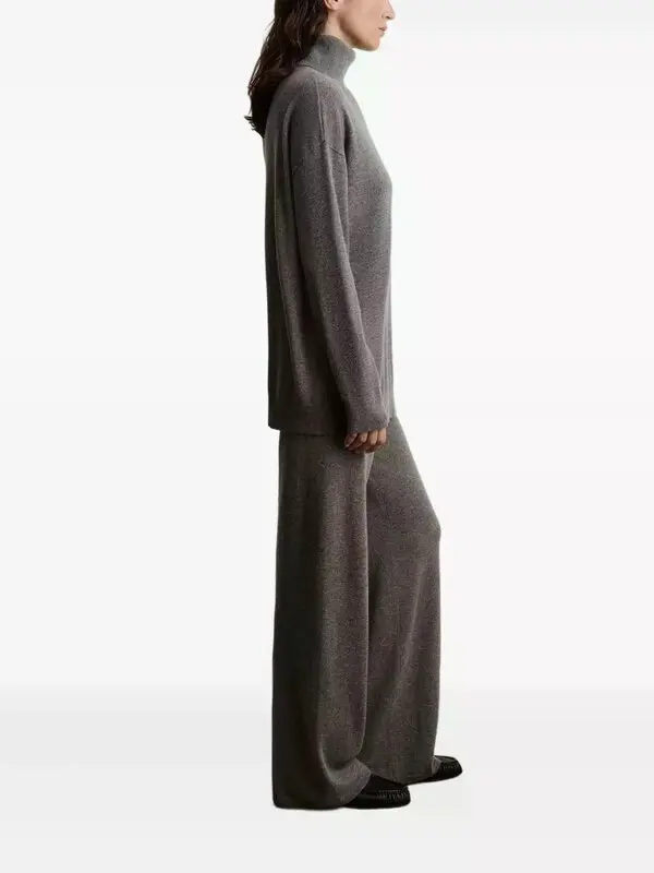 12 STOREEZ Turtleneck Knitted Sweater - Grey