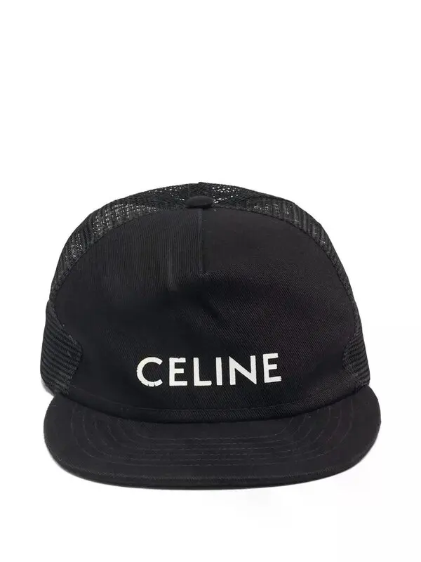 Celine Logo Baseball Cap - Black