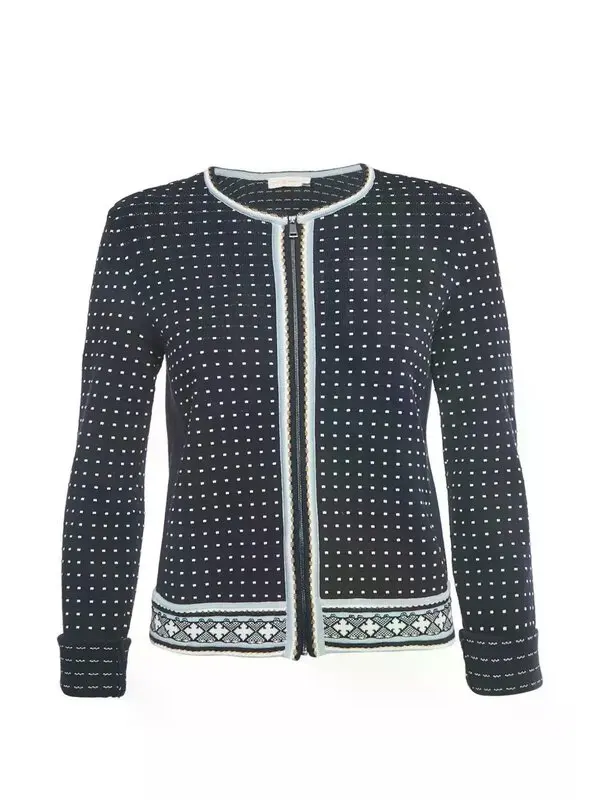 Tory Burch Dotted-pattern Zip-fastening Jacket