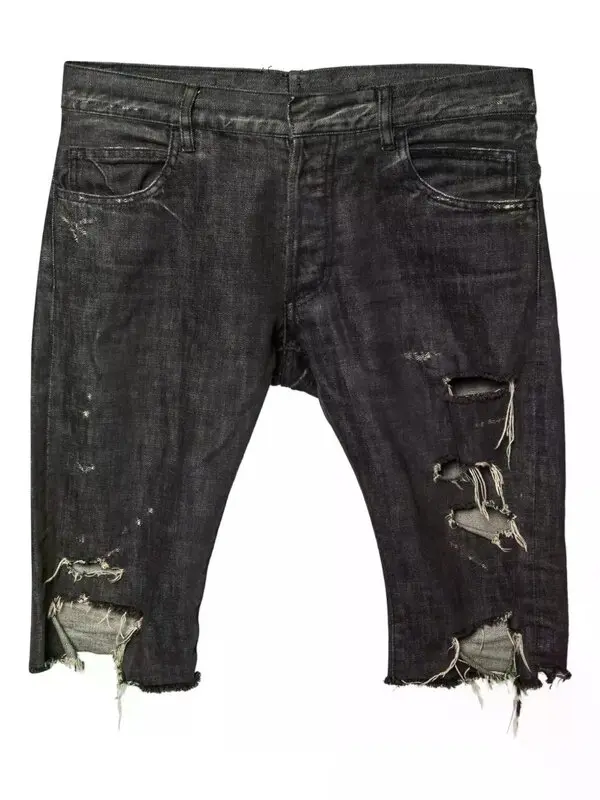 Balmain Distressed-effect Frayed-edge Shorts