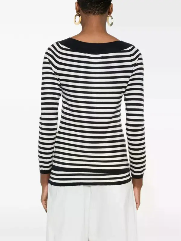 Max Mara Striped Cashmere Sweater