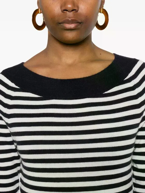 Max Mara Striped Cashmere Sweater