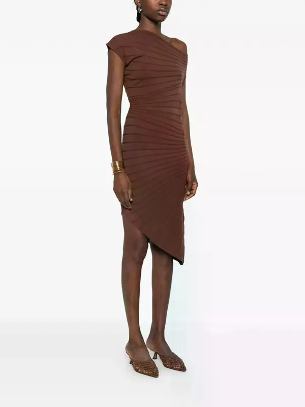 TWINSET Draped Asymmetrical Dress