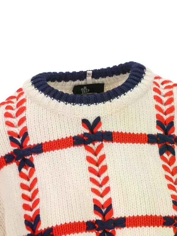 Moncler Jacquard Crew Neck Sweater