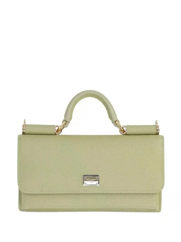 Dolce & Gabbana Top-handle Mini Bag With Logo Detail - Green