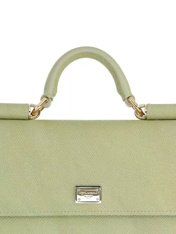 Dolce & Gabbana Top-handle Mini Bag With Logo Detail - Green