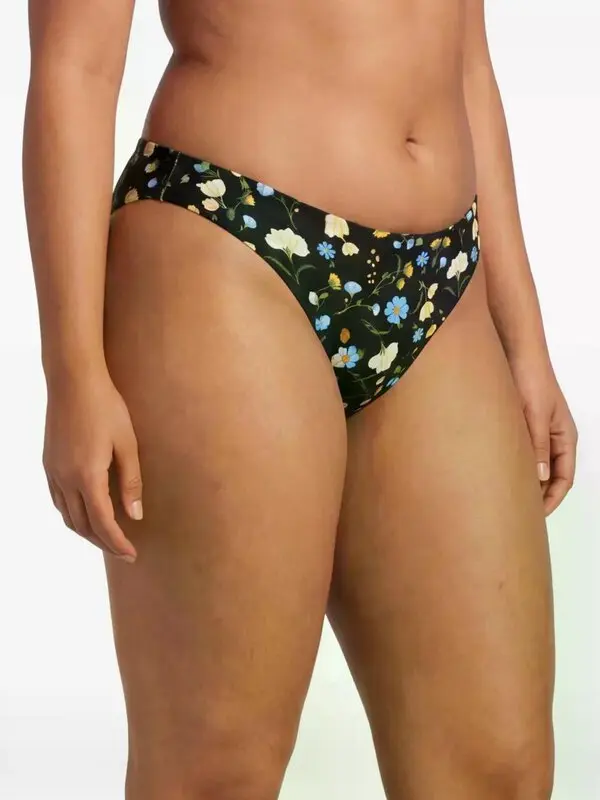 Seafolly Floral Bikini Bottom - Black