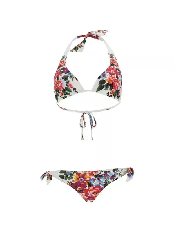 Dolce & Gabbana Floral-print Swimwear - White