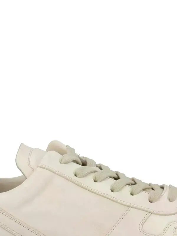 Rick Owens Leather Lace Up Sneakers