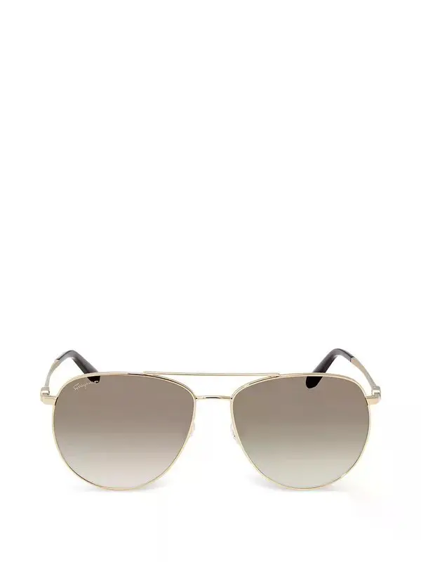 FERRAGAMO Pilot-frame Sunglasses - Gold