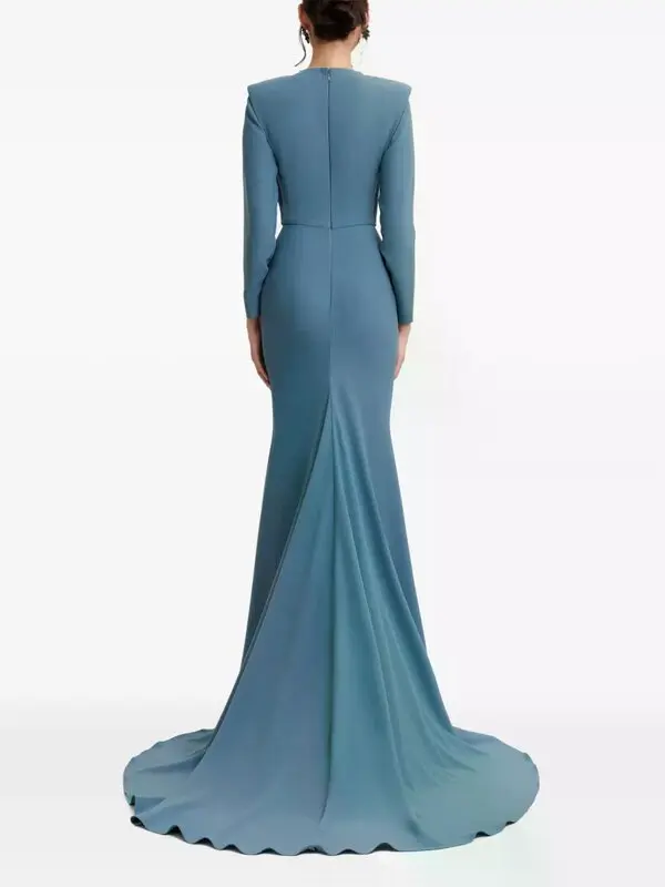 GEMY MAALOUF Beaded Cowl-neck Maxi Dress