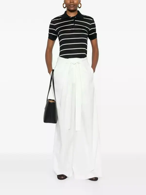 Max Mara Striped Polo Top