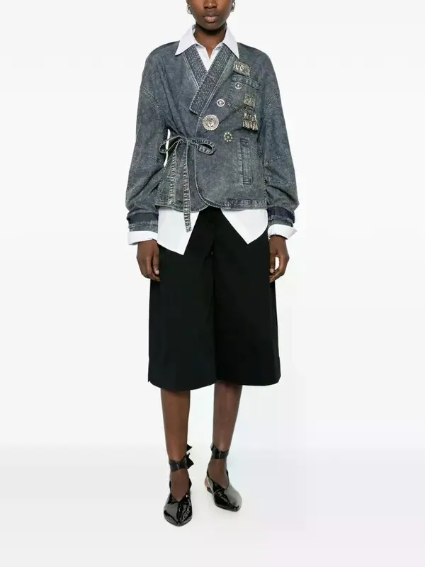 HUI MILANO Embellished Denim Jacket