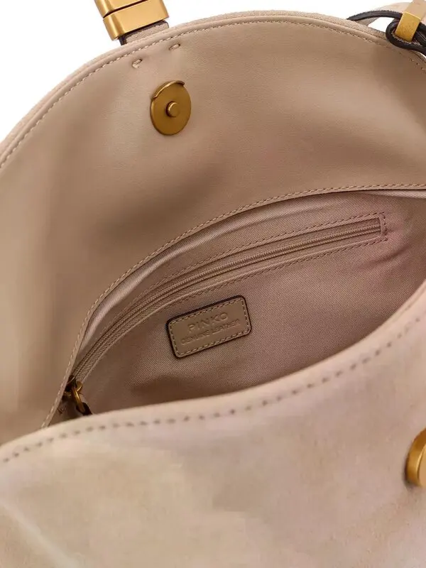 Pinko Flap-top Shoulder Bag - Neutrals