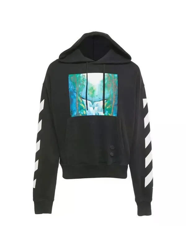 Off-White Graphic-print Cotton Hoodie