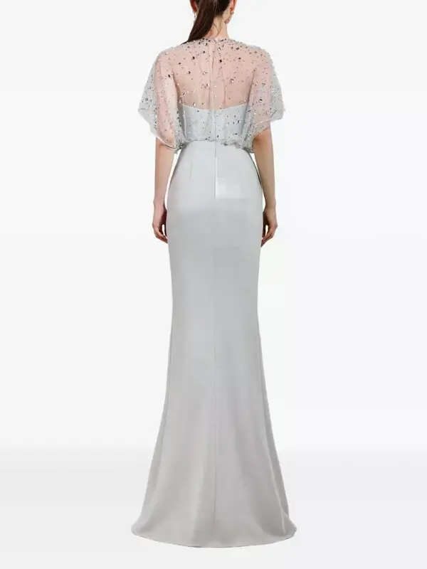 GEMY MAALOUF Beaded Split Maxi Dress