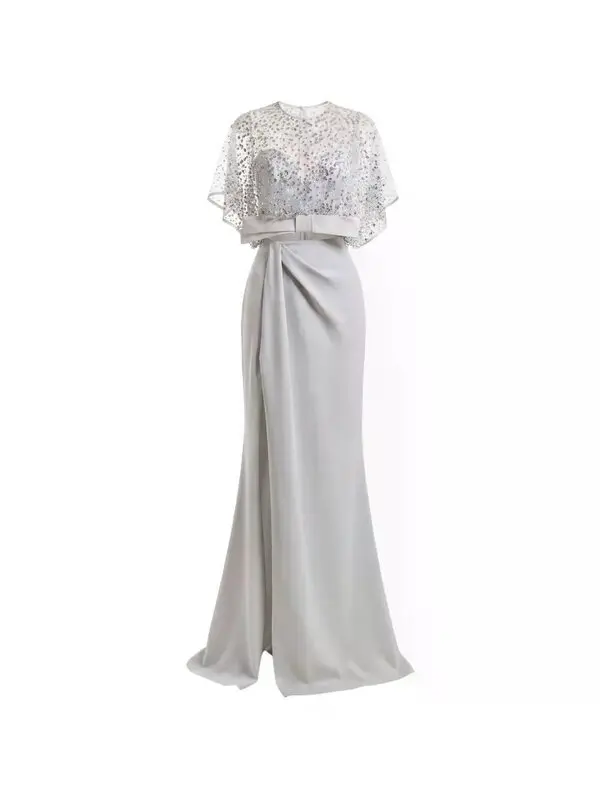 GEMY MAALOUF Beaded Split Maxi Dress