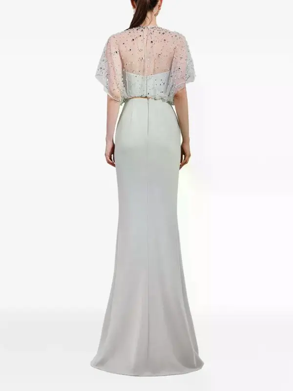 GEMY MAALOUF Beaded Split Maxi Dress