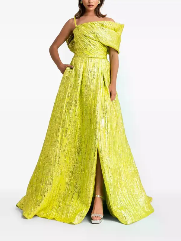 GEMY MAALOUF Back-bow Maxi Dress